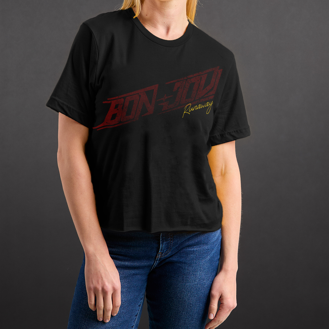 Bon Jovi Runaway Logo Crop T-Shirt - Bon Jovi Official Store